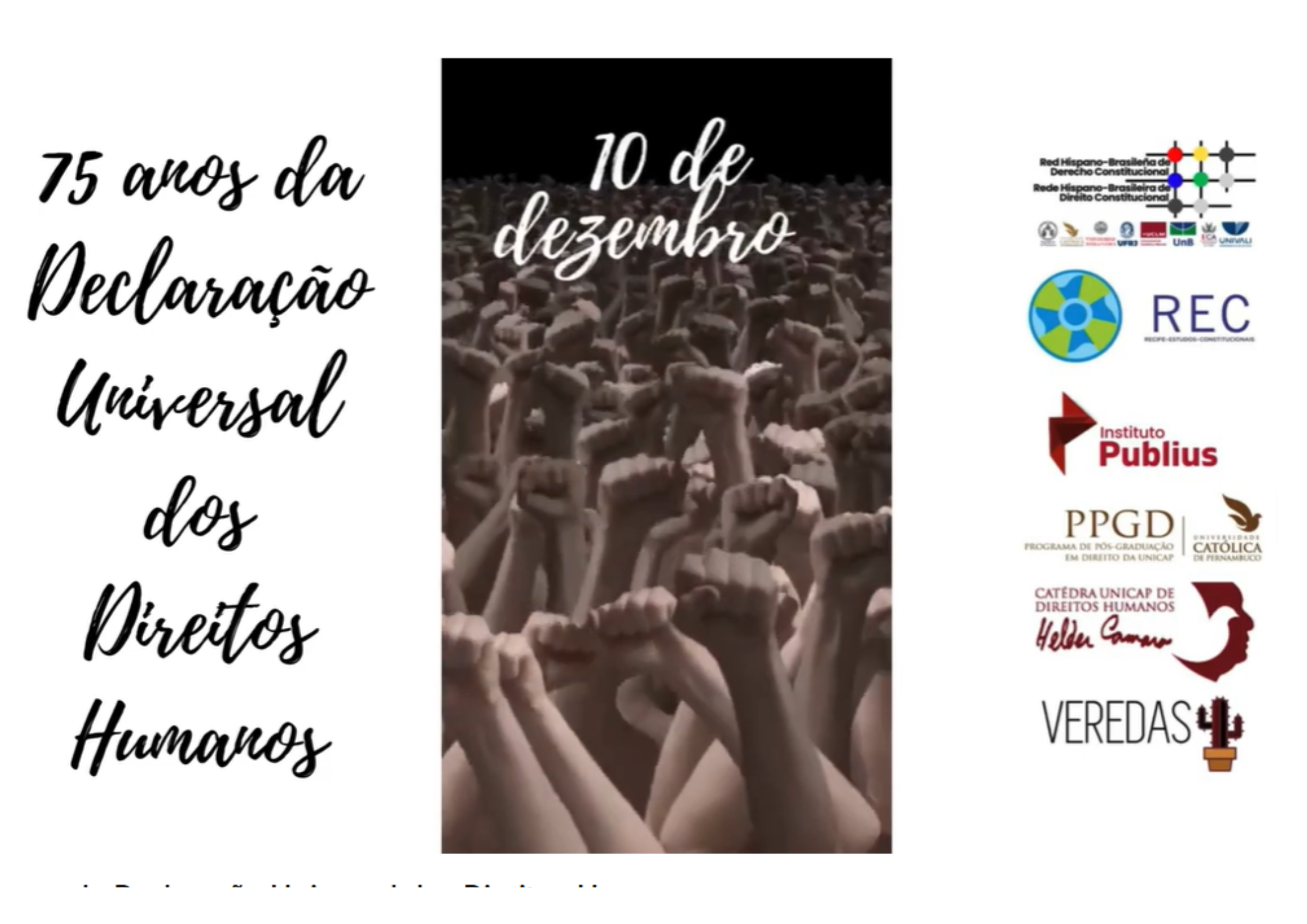 75 ANOS DA DECLARAÇÃO UNIVERSAL DOS DIREITOS HUMANOS - Unicap ...